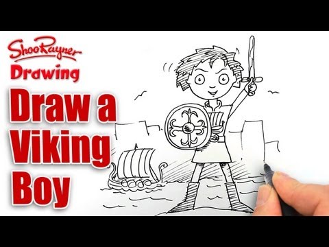 How to draw Viking Vik – Shoo Rayner