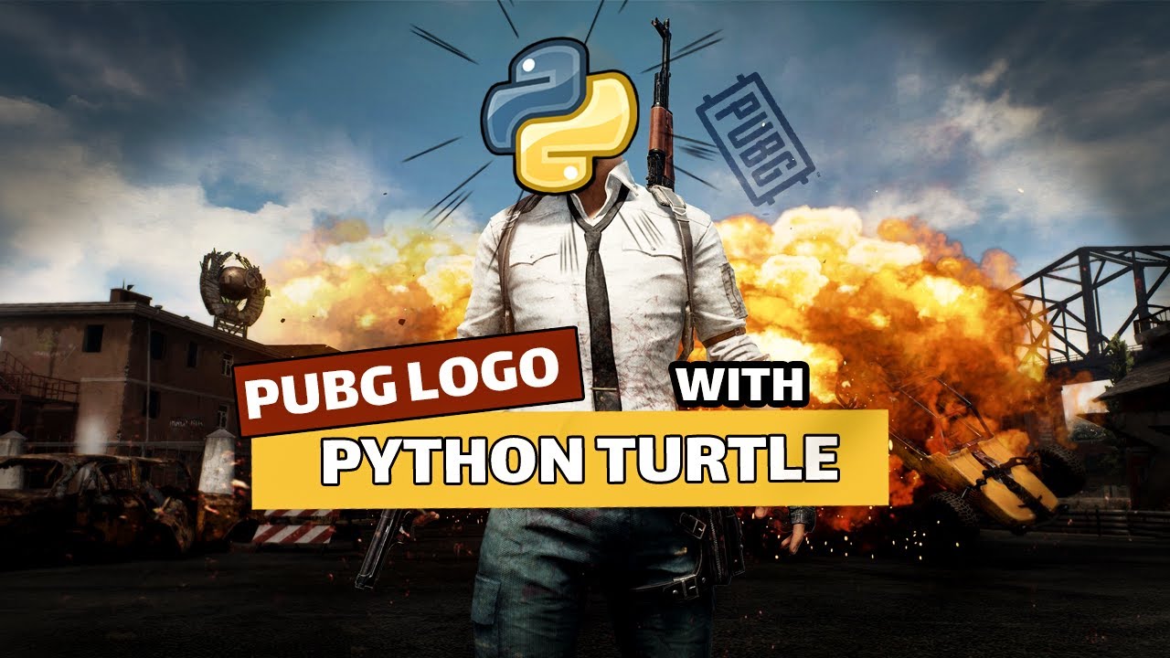 How to draw PUBG logo in python