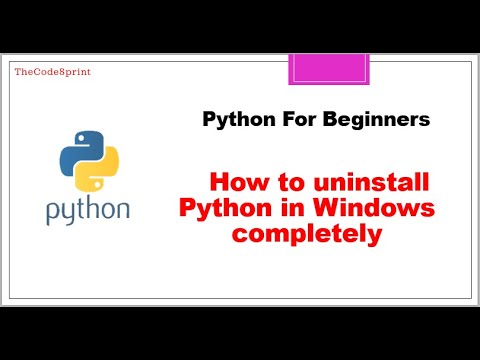 How to Uninstall Python in Windows Completely || Python Tutorial