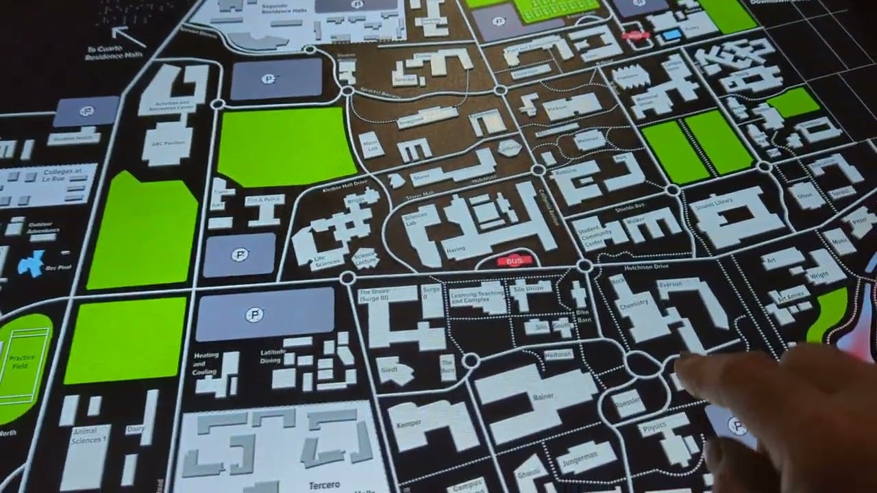 UC Davis Interactive Tactile Campus Map