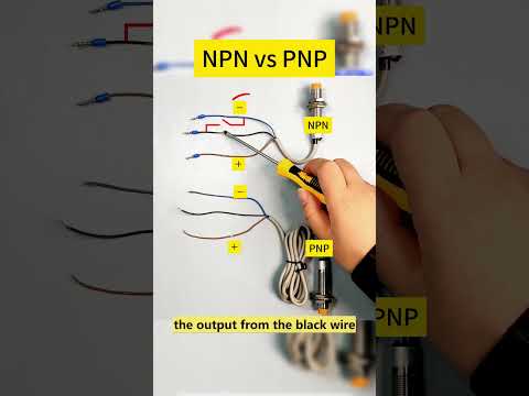 Proximity Sensor 101: NPN vs PNP #shorts #npn #pnp #electrician