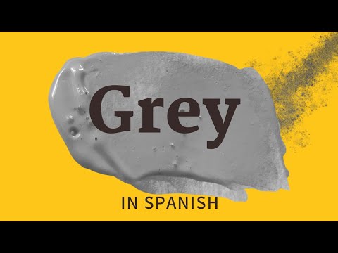 Daily Spanish WORD | How do you say (“Grey”) in Spanish