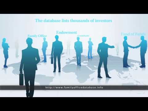Family Office and Investor Database