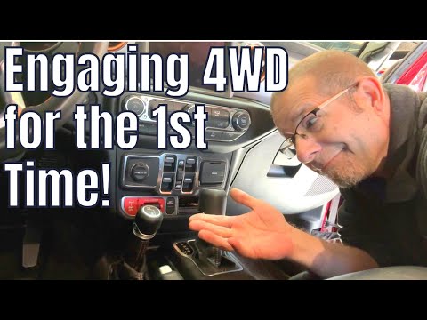 Shifting The Jeep Gladiator Into 4 Wheel Drive For The First Time