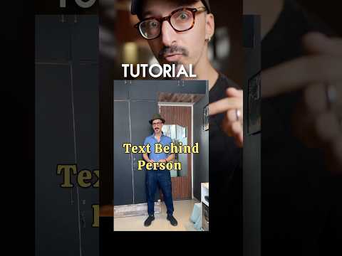 Text Behind Person Tutorial using Inshot