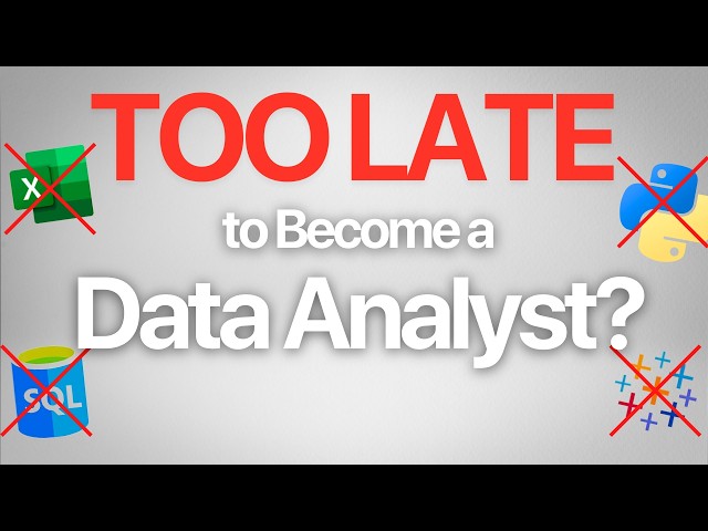 The Future of Data Analytics: Is It Too Late to Become a Data Analyst ...