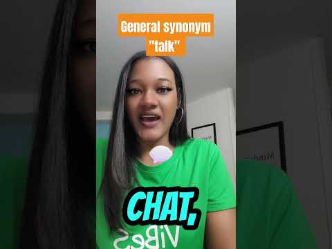 General synonym of "talk" in English #vocabularywords #englishlearning #englishcourse