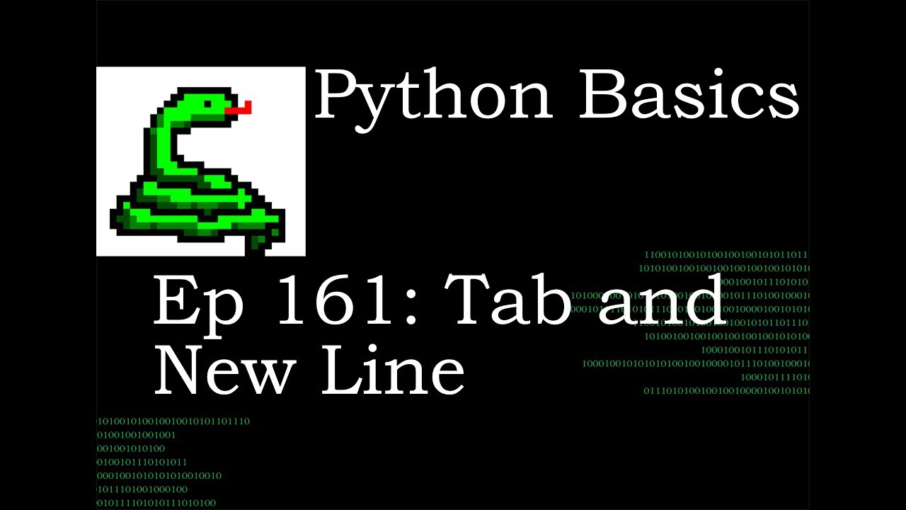 Python Basics String Tab and New line