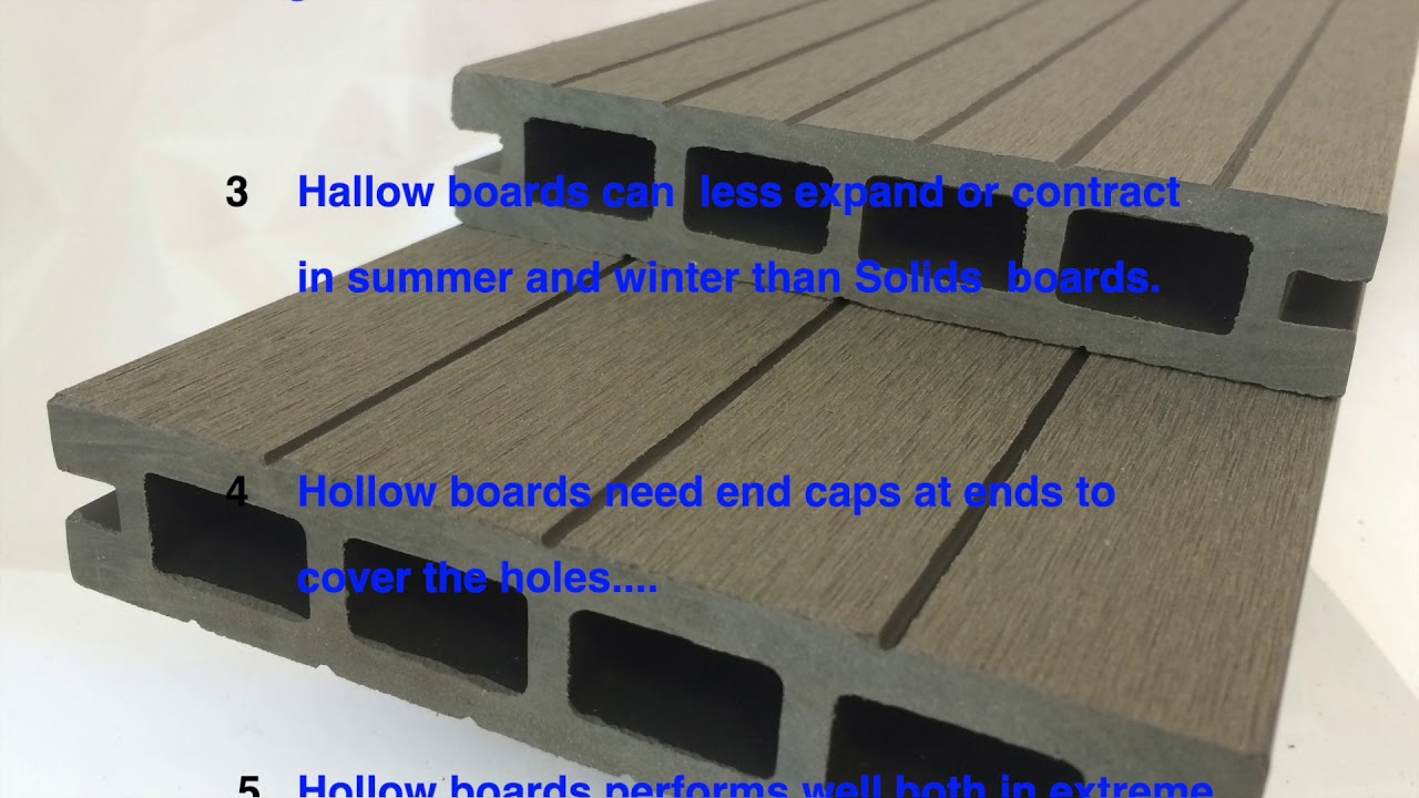 Difference in Hallow and Solid Composite Deck