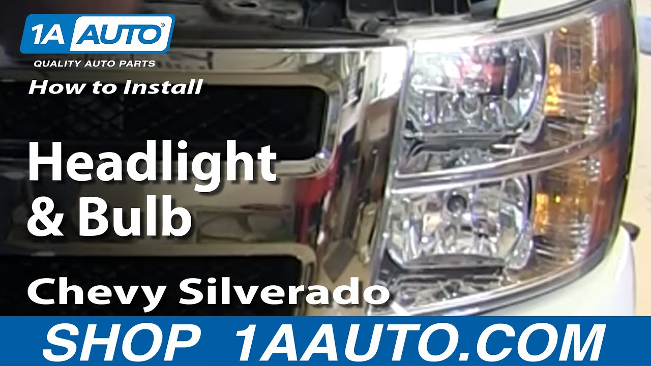 How To Replace Headlights & Bulbs 07-13 Chevy Silverado