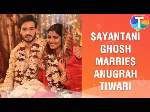 Sayantani Ghosh marries her long time boyfriend, Anugrah Tiwari