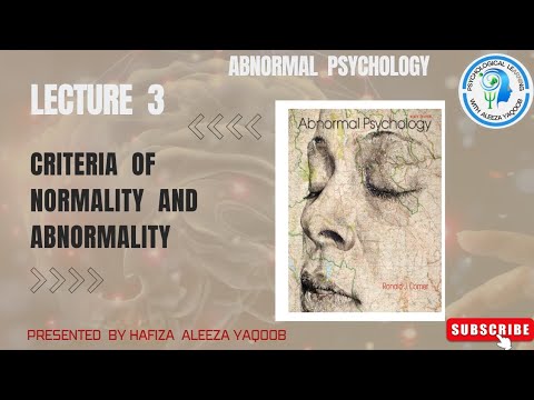 Criteria of Normality and Abnormality in urdu & Hindi@Psychological Learninng with Aleeza Yaqoob