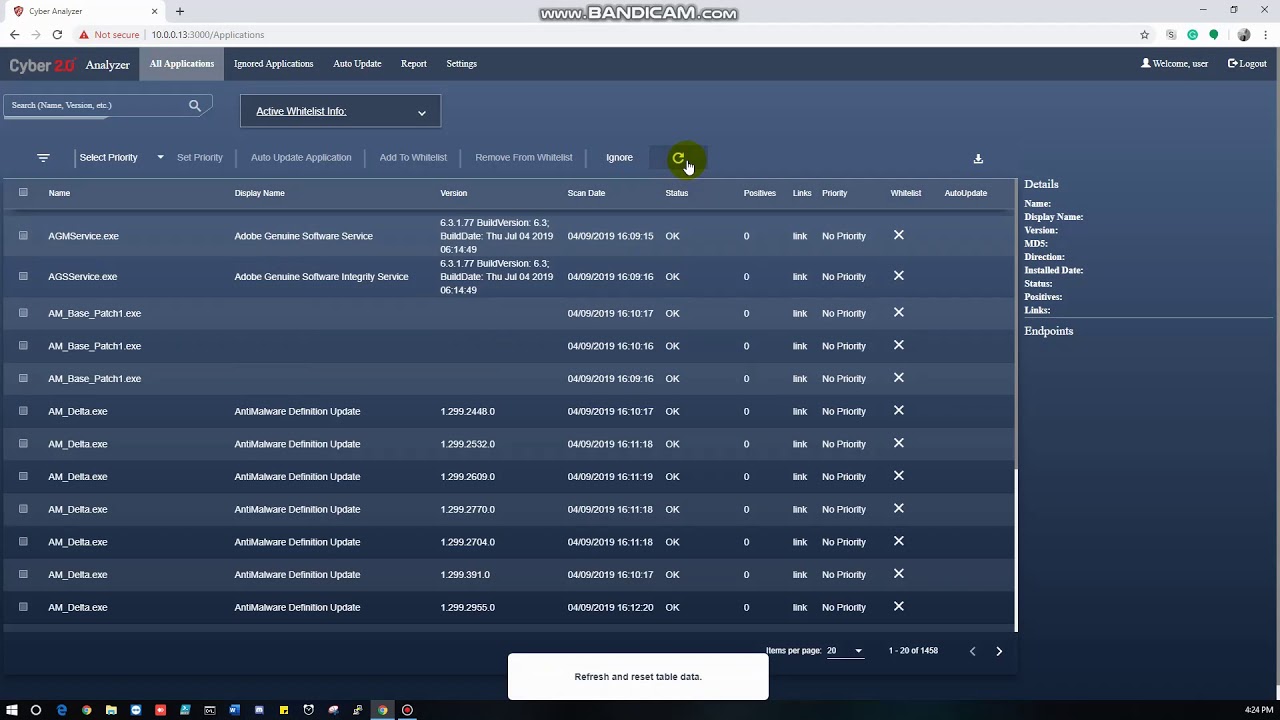 Cyber 2 0 Analyzer - auto update feature