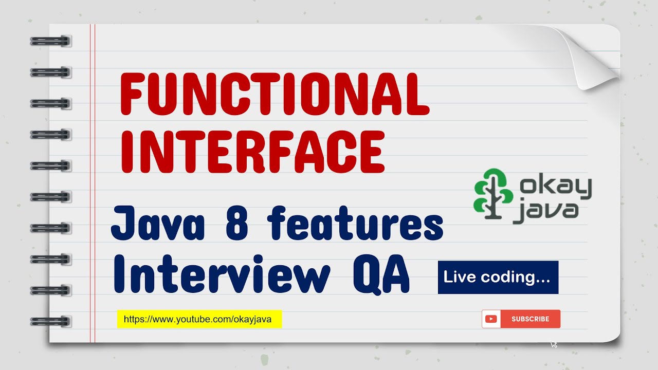 Java 8 functional interface coding | functional interface interview questions & answers | okay java