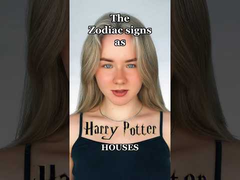 Zodiac signs as hogwarts houses from Harry Potter! 🦁🐍🦨🦅 Comment your house! #harrypotter