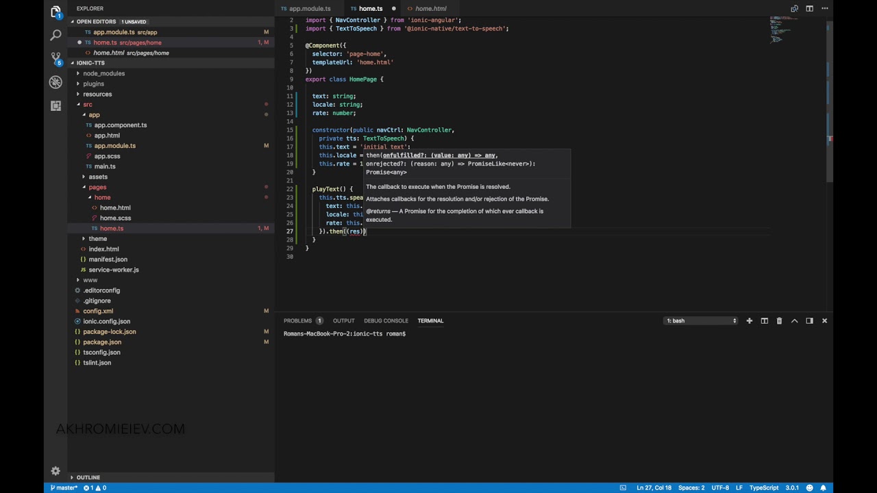 Ionic 4 - Text To Speech Tutorial