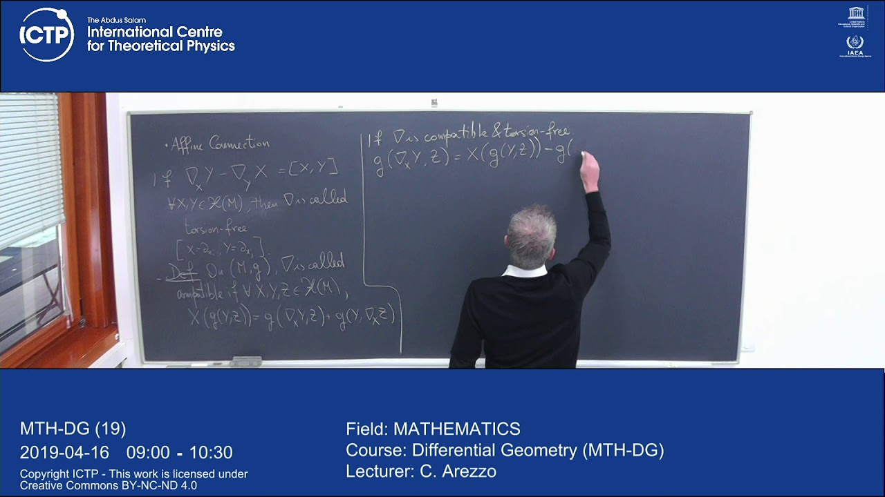 Differential Geometry (MTH-DG) Lecture 19