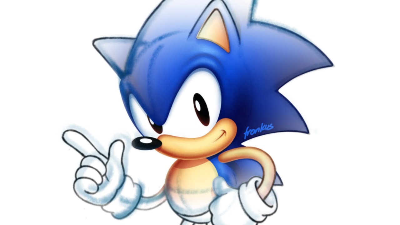 Classic Sonic - Airbrush Style Timelapse