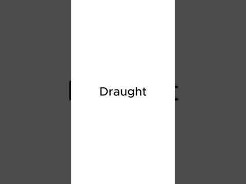 How to Pronounce Draught#shorts #Draught