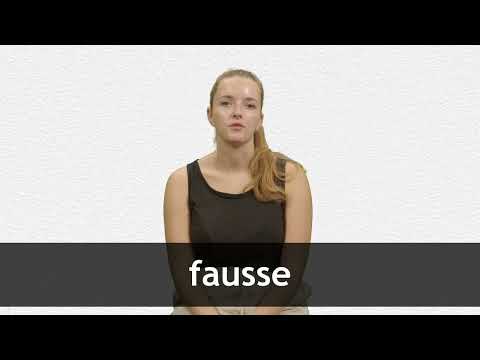 English Translation of “fausse” | Collins French-English Dictionary