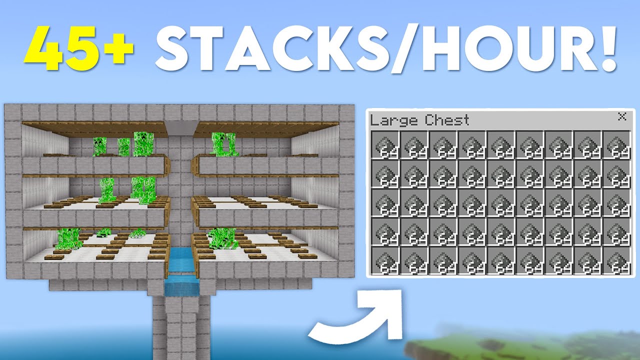 BEST 1.21 CREEPER GUNPOWDER Farm in Minecraft Bedrock! (Windows10/MCPE/NintendoSwitch/PS4/Xbox ...