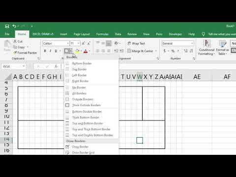 How to Draw and Create a Floor Plan In EXCEL like CAD - Part 2 - Live Examples with Addin Link