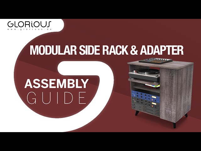 GLORIOUS Modular Side Rack Adapter White Štúdiový nábytok | Kytary.sk