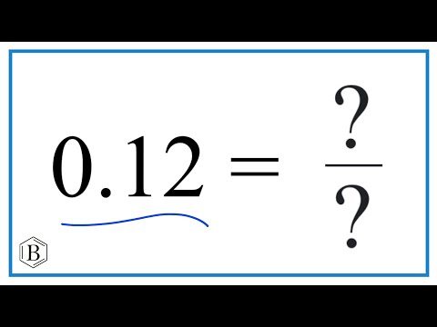 Write 0.12 in Fraction Form (simplified)