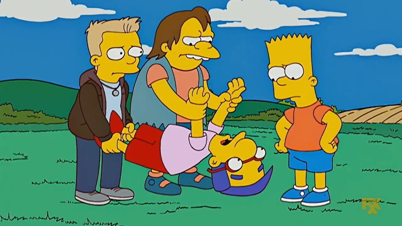 Bart gets rid of the traitor Milhouse [The Simpsons]