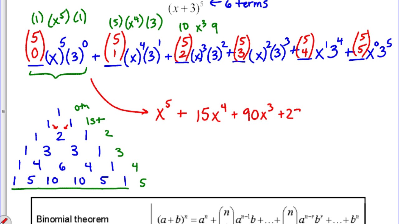 [IB Math SL] Exam Review: Binomial Theorem