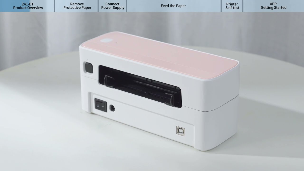 Phomemo PM-241BT Tutorial: How to Use and Setup Shipping Label Printer 241BT丨Instruction Manual 2024