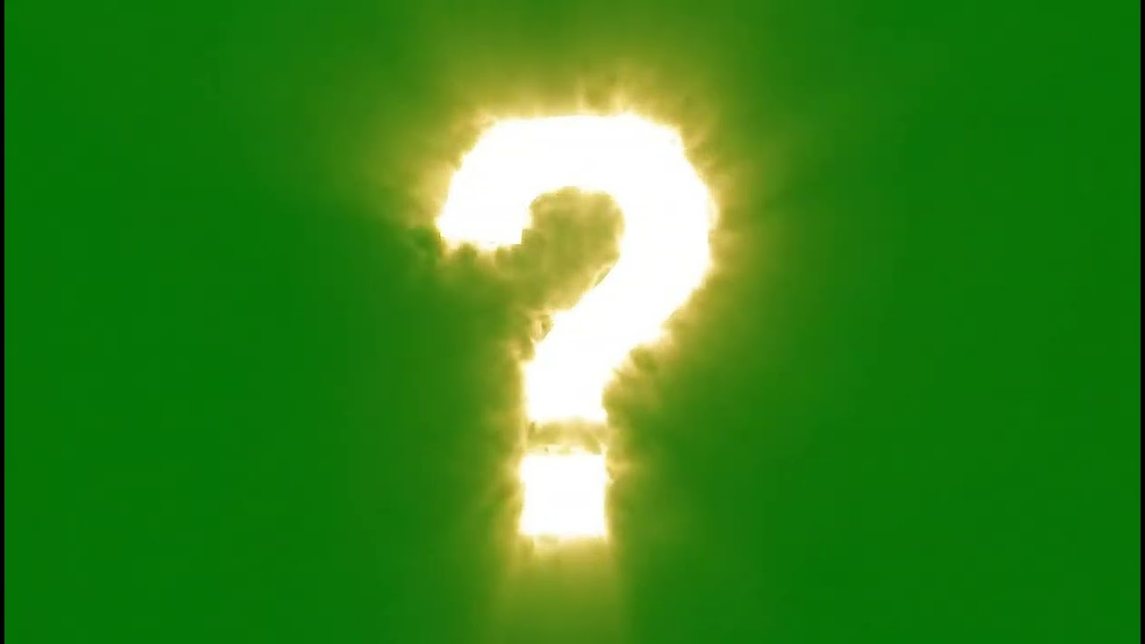 Realistic Question Mark Green Screen Overlay for Engaging Explainer Videos