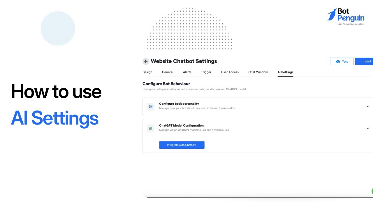 How to Use AI Settings in BotPenguin | Complete Guide