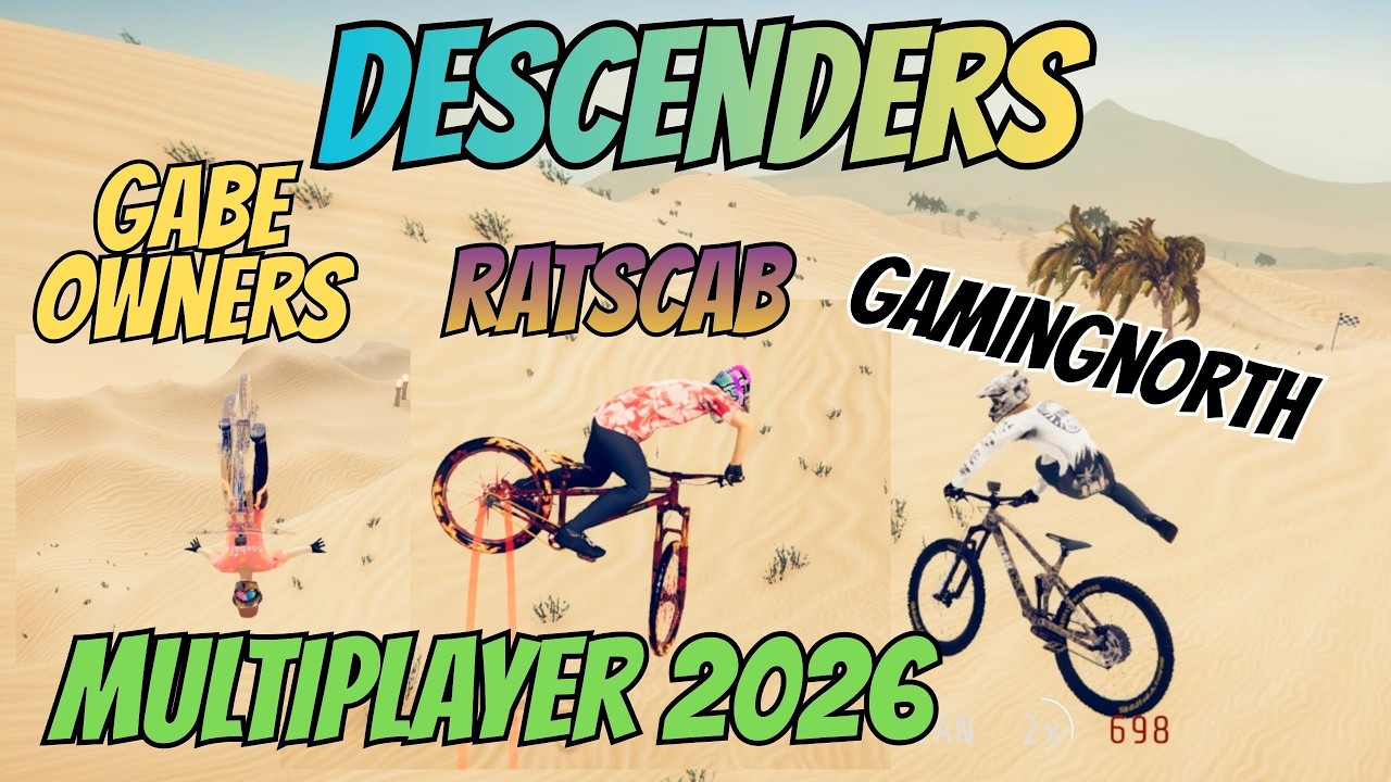 Descenders - Multiplayer in Desert with the Community. Part 1/4