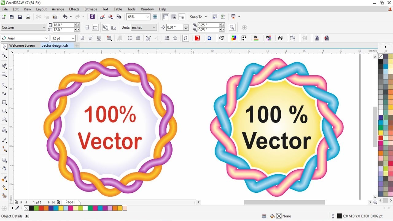 corel draw vector design tutorial with cdtfb --- corel draw tutorials for beginners