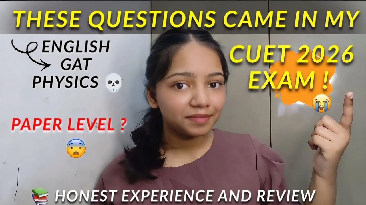 CUET 2026 Reality 💀 Sharing Exact Questions, High Weightage Chapters & MY Full Exam Experience🧾🌱
