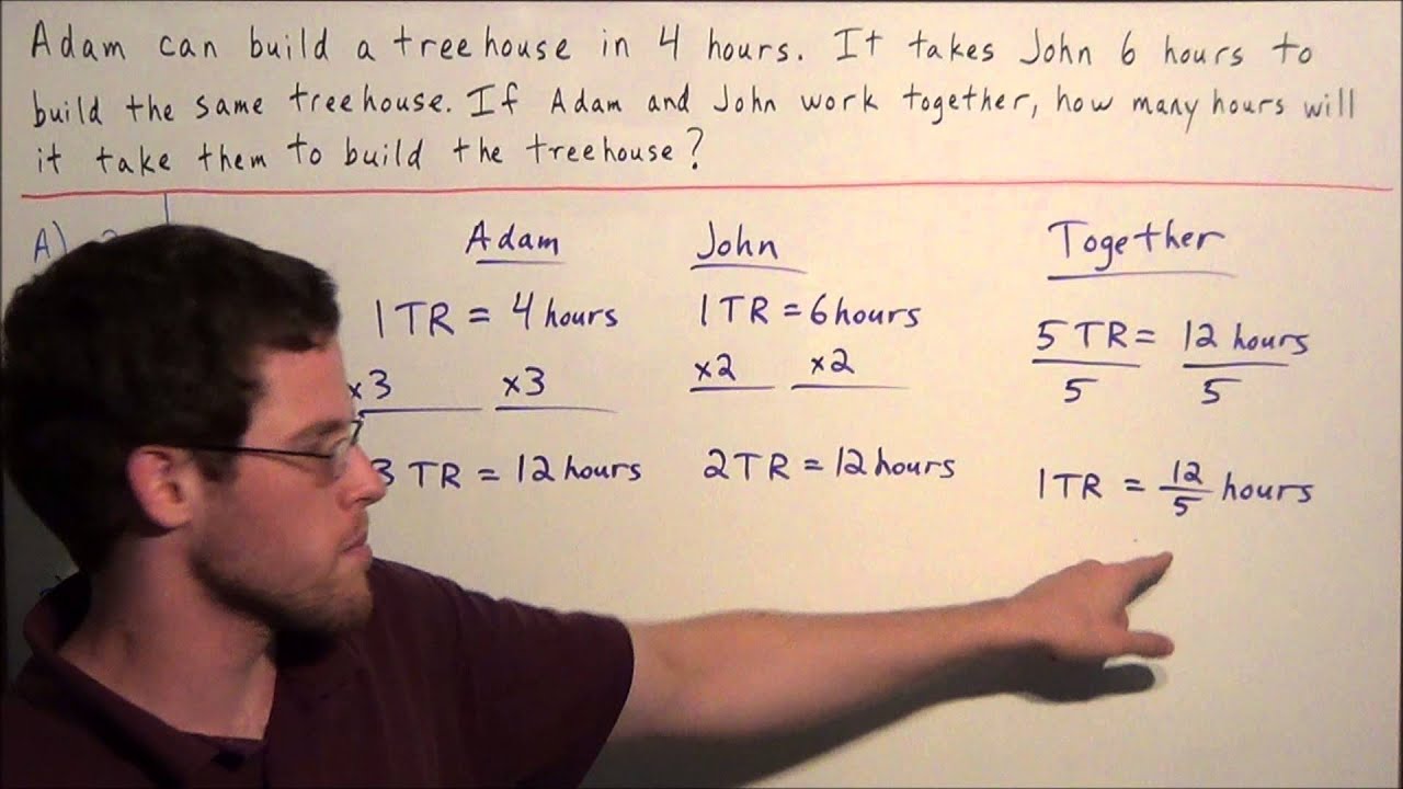 Work Word Problem - SAT Math