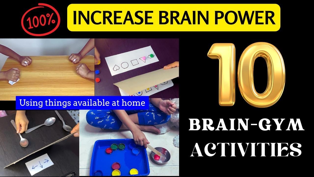 10 Brain gym Activities For Kids | Brain Gym (Age 3+)