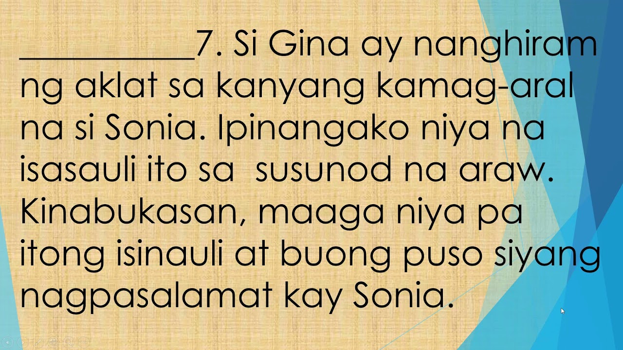 SUMMATIVE TEST IN ESP 6 QUARTER 2 WEEK 1 TO 3