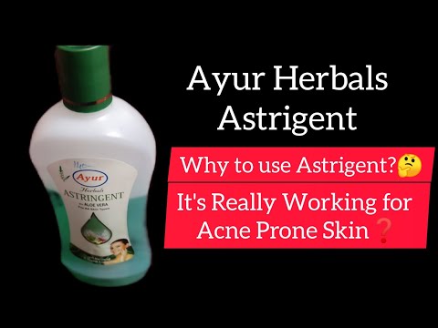 Why to Use Astringent and it's Benefits|Ayur Astringent Review|Acne Prone Skin
