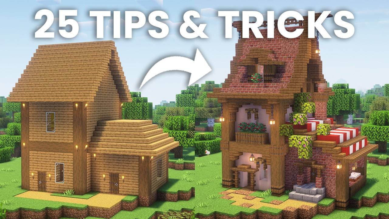 25 Tips & Tricks I Wish I Knew Before I Started Building in Minecraft