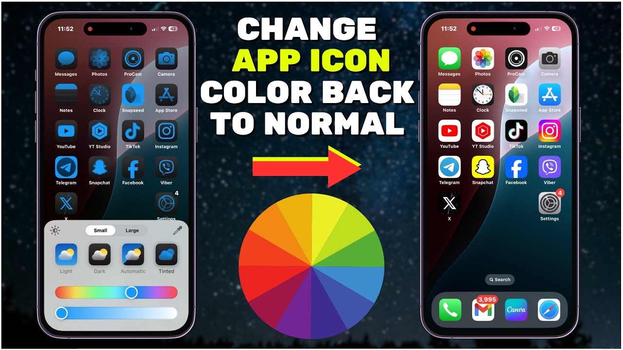 How To Change App Icon Color Back To Normal
