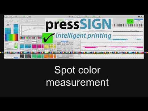 pressSIGN Measuring a Spot Color in a Job