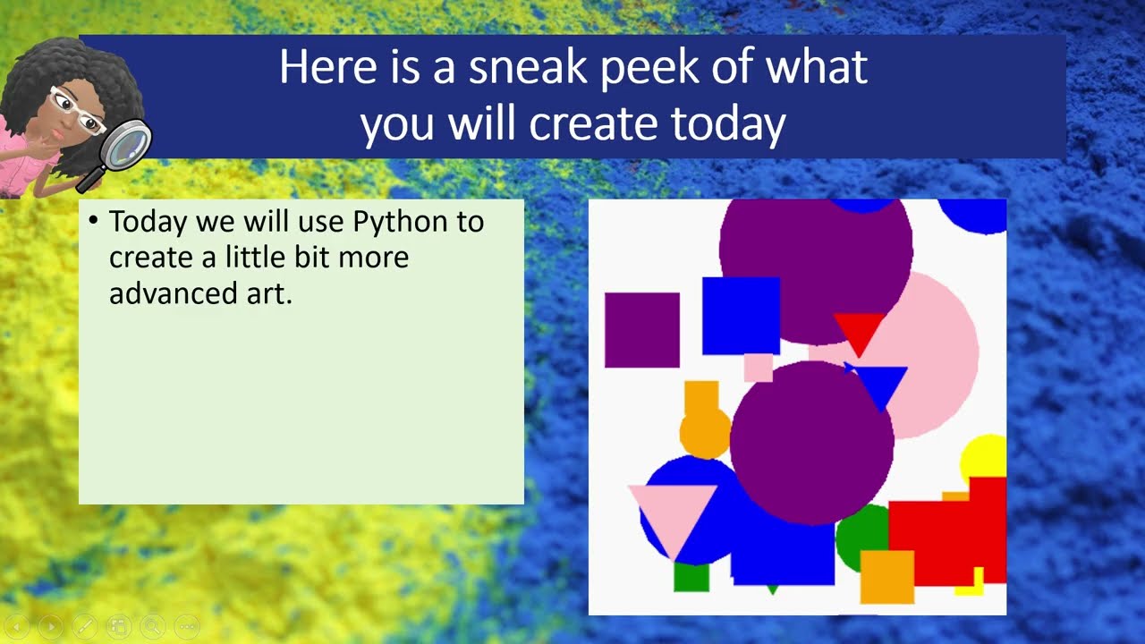 Python Lesson #13 | Python Turtle Random Shapes | Generative Art Tutorial for Beginners