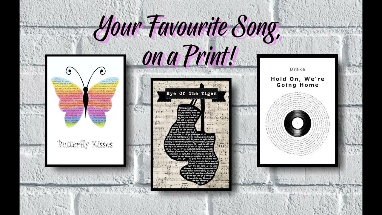 Song Lyric Prints