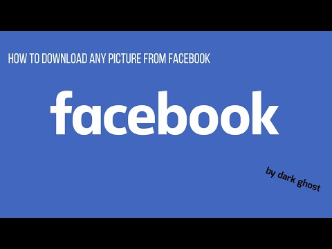 how to download any pictures from Facebook