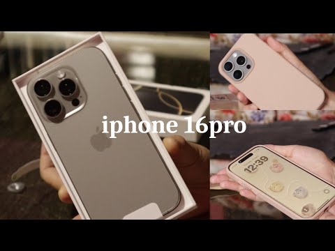 iPhone 16pro Unboxing in Natural titanium
