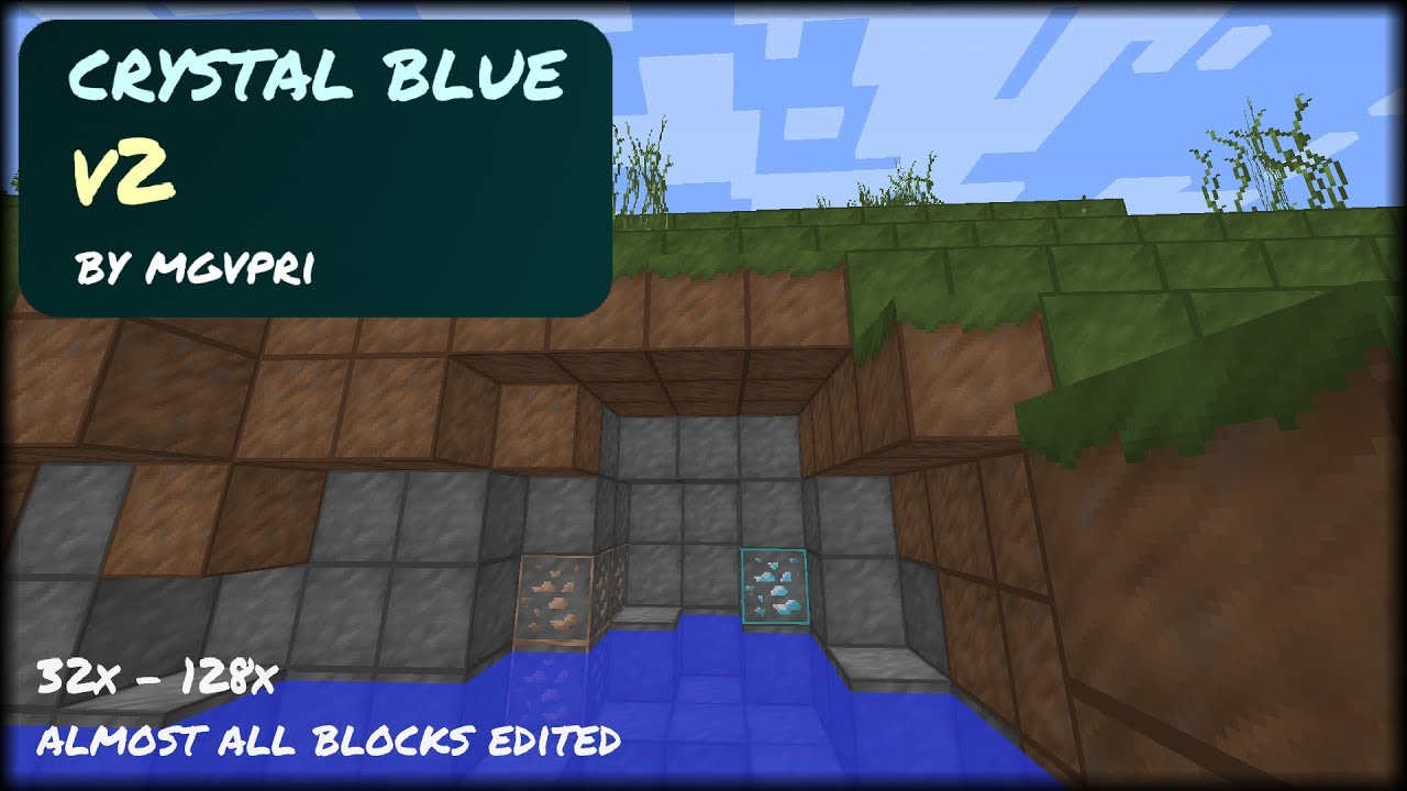 Crystal Blue Pack v2 Minecraft Resource Pack | PvP Resource Pack