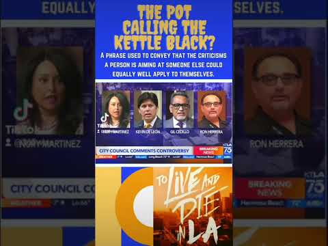 Is the pot calling the kettle black?! Los Angeles City Council conspiracy hypocrites. Imagine that 🤔
