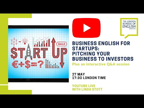 Business English for startups: pitching your business to investors